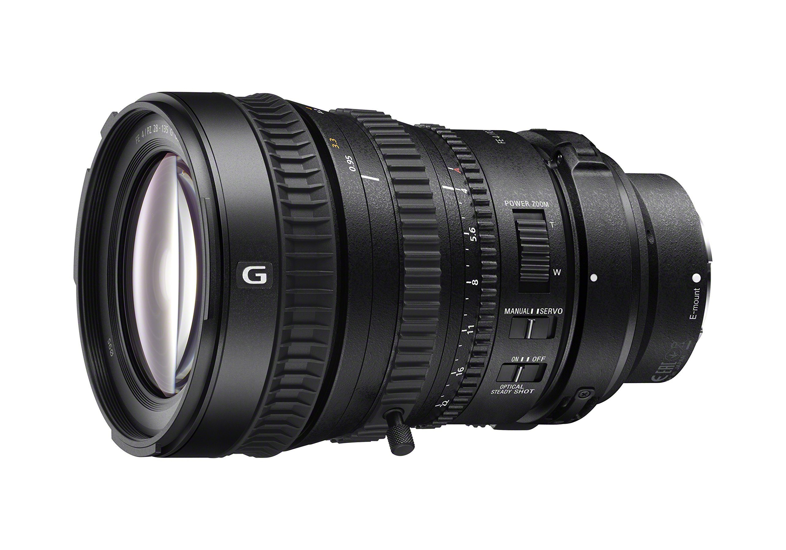 Sony 28-135mm FE PZ F4 G OSS Full-frame E-mount Power Zoom Lens (Renewed)