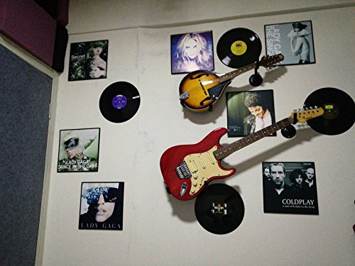 WESOLO Guitar Wall Mount Slatwall Horizontal Guitar Wall Hanger Holder Bass Rack Hook