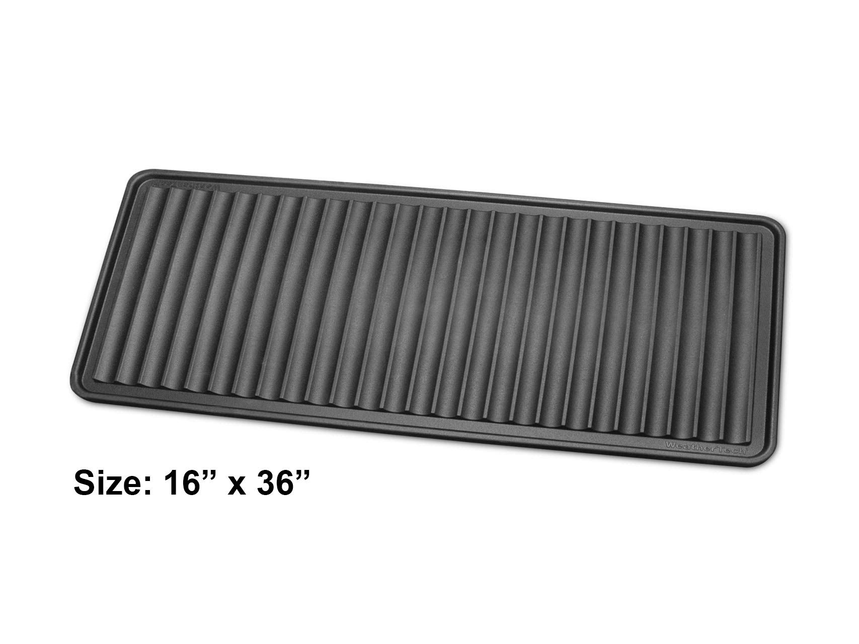 WeatherTech BootTray for Entryway - Durable Mat for Boots, Shoes, Traps Water and Dirt (16"x36") - Black