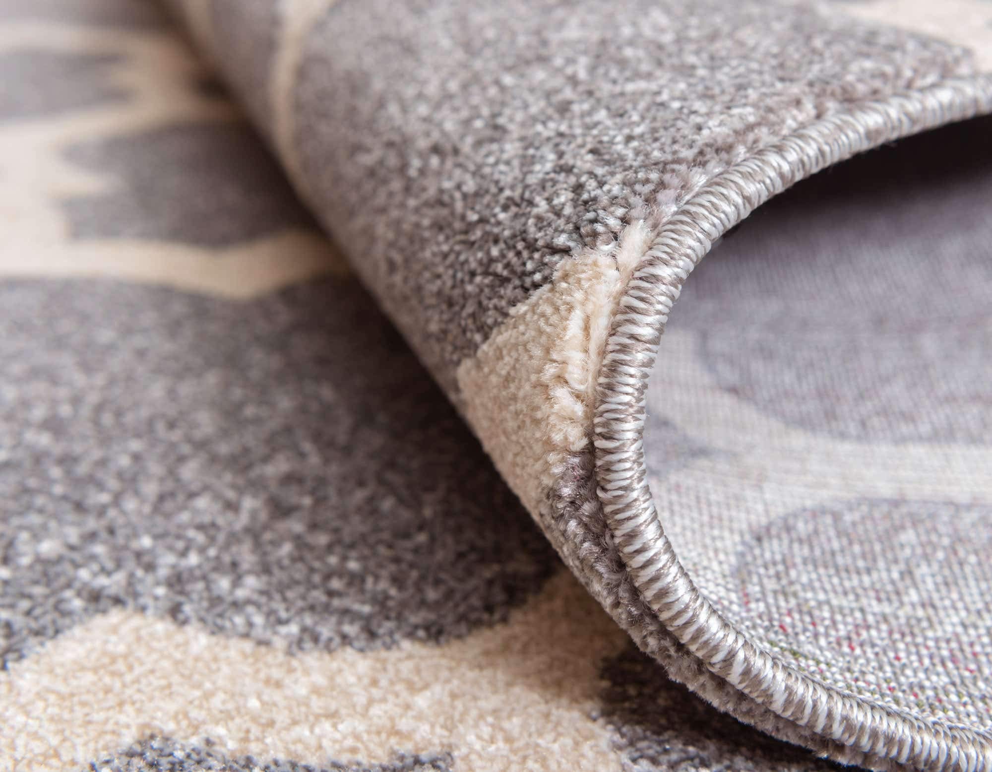 Unique Loom Trellis Collection Area Rug - Philadelphia (4' 1" x 6' 1" Rectangle Dark Gray/Beige)