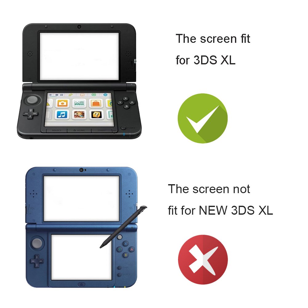 Top LCD for 3DS XL, YTTL Replacement Parts Accessories Upper Screen Display for Nintendo 3DS XL LL System Games Console