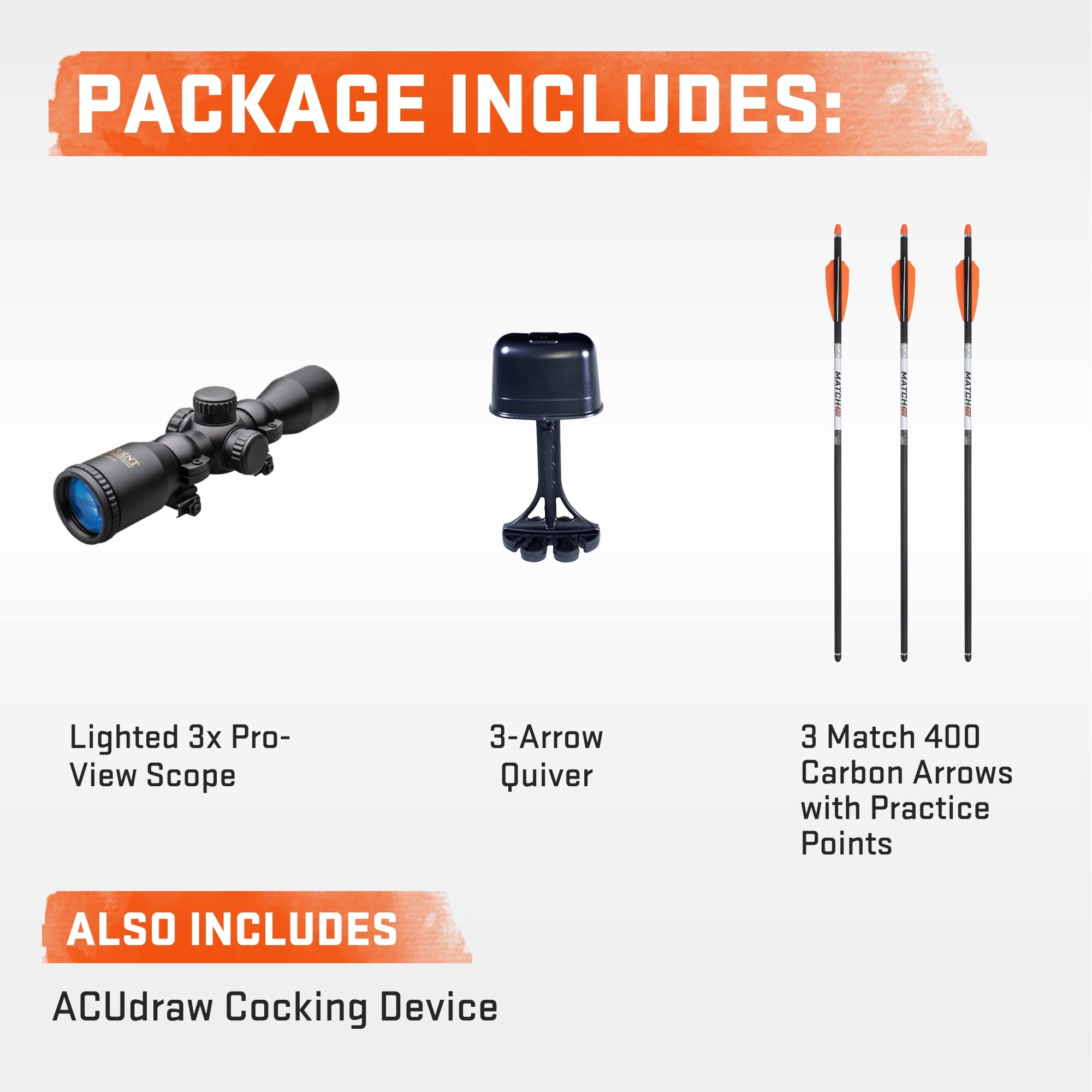 Wicked Ridge by TenPoint NXT 400 Hunting Crossbow Package with ACUdraw and Pro-View Scope, Peak Camo