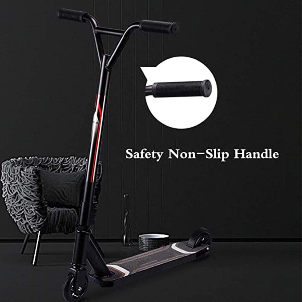 ZXCVB Pro Stunt Scooters,Freestyle Stunt Scooters,Kick Scooters,Both Beginners and Professional Players Can Use It Safely,Easily Complete The Bar and Jump,Red-Scooter