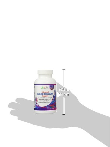ULTALIFE Blood Pressure Supplements - Advanced Blood Pressure Supplement Complex - Hawthorn Berry, Hibiscus, Garlic, Forskolin - 14 Vitamins & Herbs, 30 Day Supply in Veggie Capsules