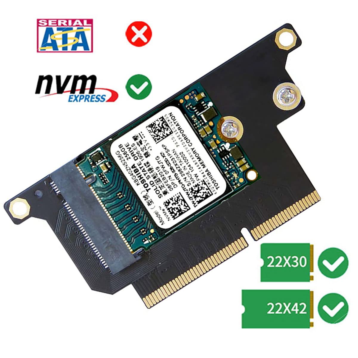 xiwai M.2 NGFF M-Key NVME SSD Convert Card fit for 2016 2017 13" A1708 A1707 A1706