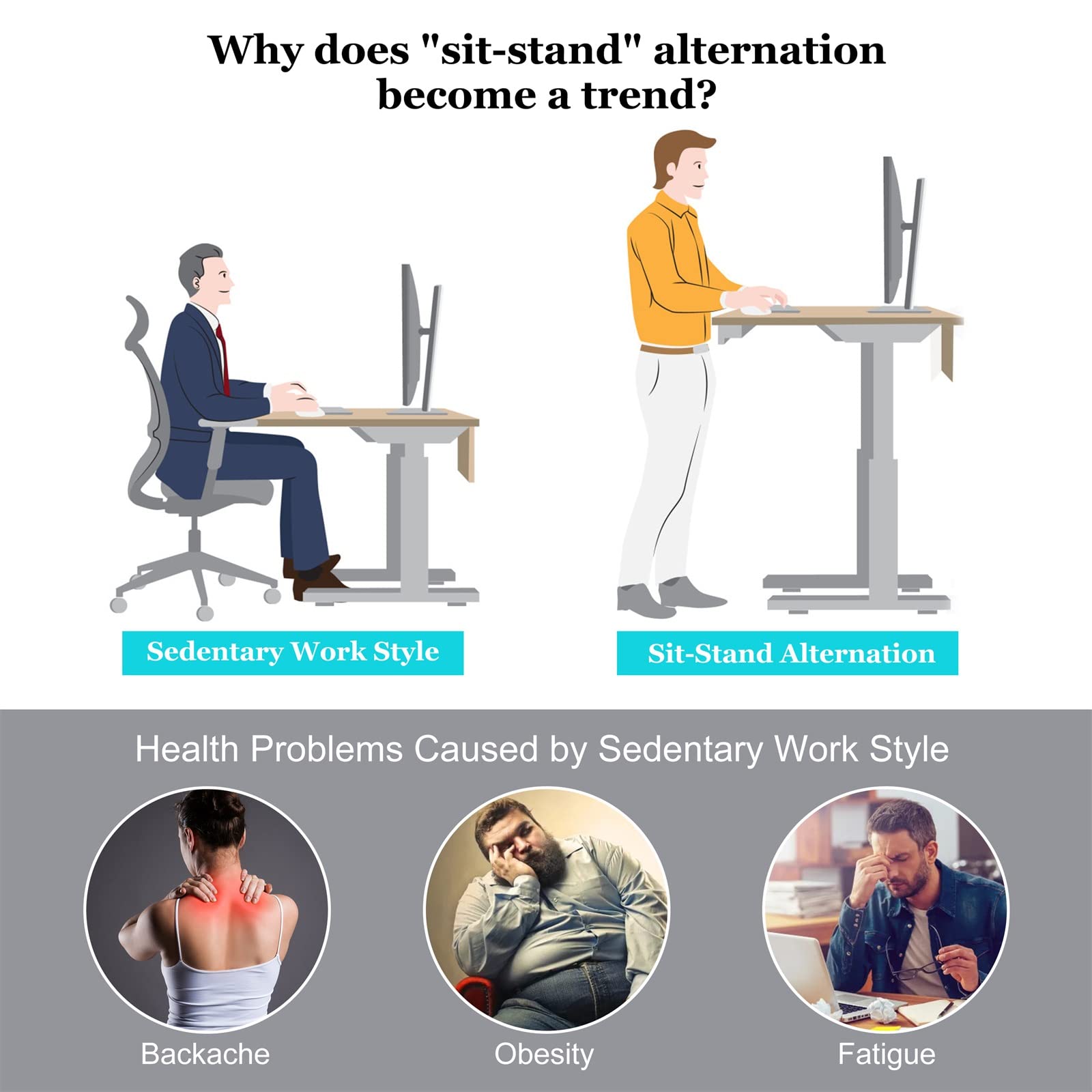 Standing Desk Adjustable Height, Mobile Stand Up Desk with Wheels Small Computer Desk Rolling Desk, Portable Laptop Desk Standing Table Sit Stand Home Office Desks 16"x31.5" Height 27"-43.5"