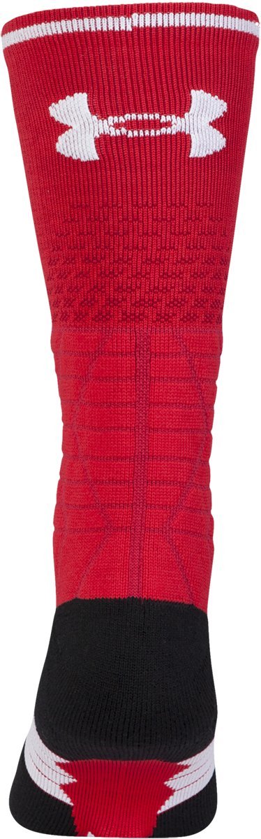 Under Armour Men's UA Highlight Football Crew Socks Large Red