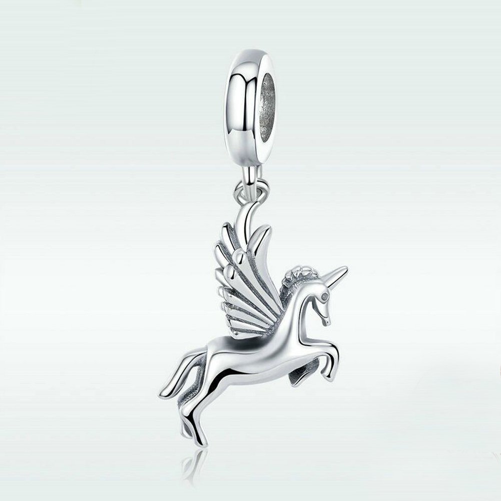 Unicorn Charm 925 Sterling Silver Pet Charm Beads for Fashion Charms Bracelet & Necklace