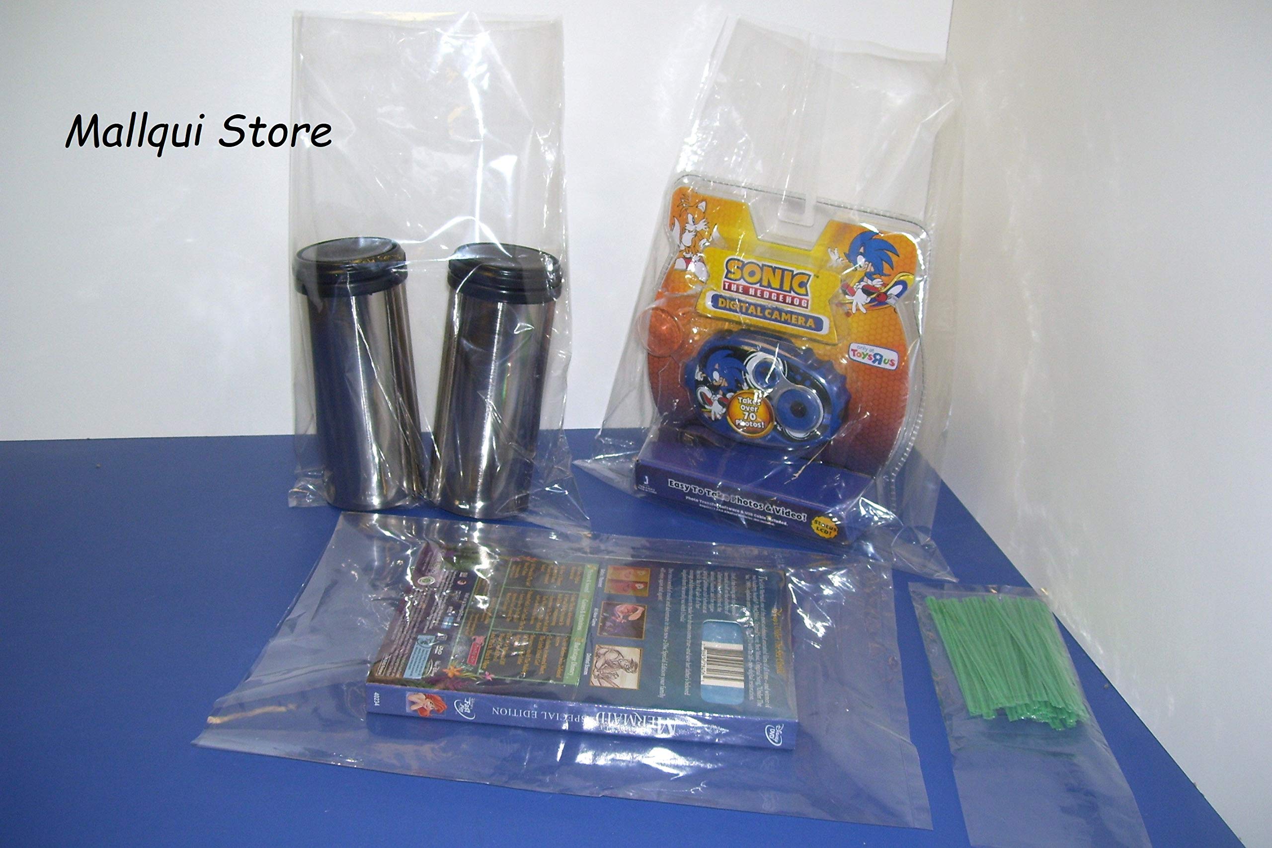 ULINE 25 Clear 14 x 18 Lay Flat Open TOP Poly Bags Plastic Packing Best 1 MIL
