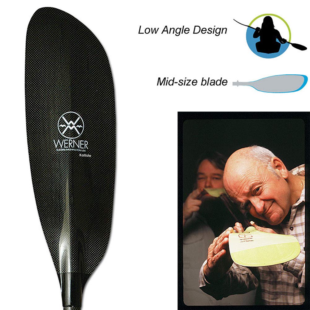 Werner Kalliste Carbon Straight Shaft Kayak Paddle-260cm