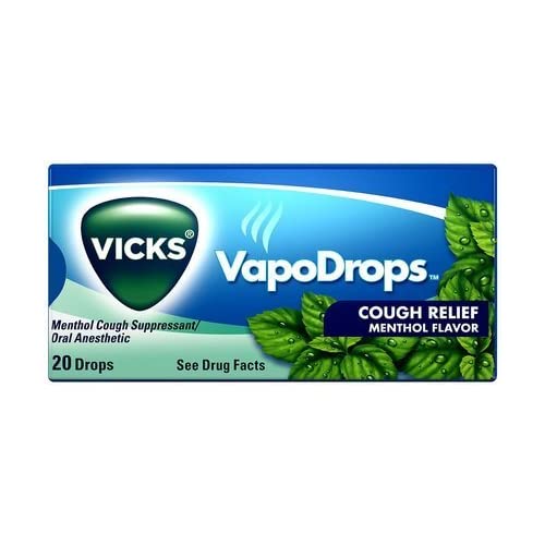 Vicks Cough Relief VapoDrops-Menthol-20ct (Pack of 12)
