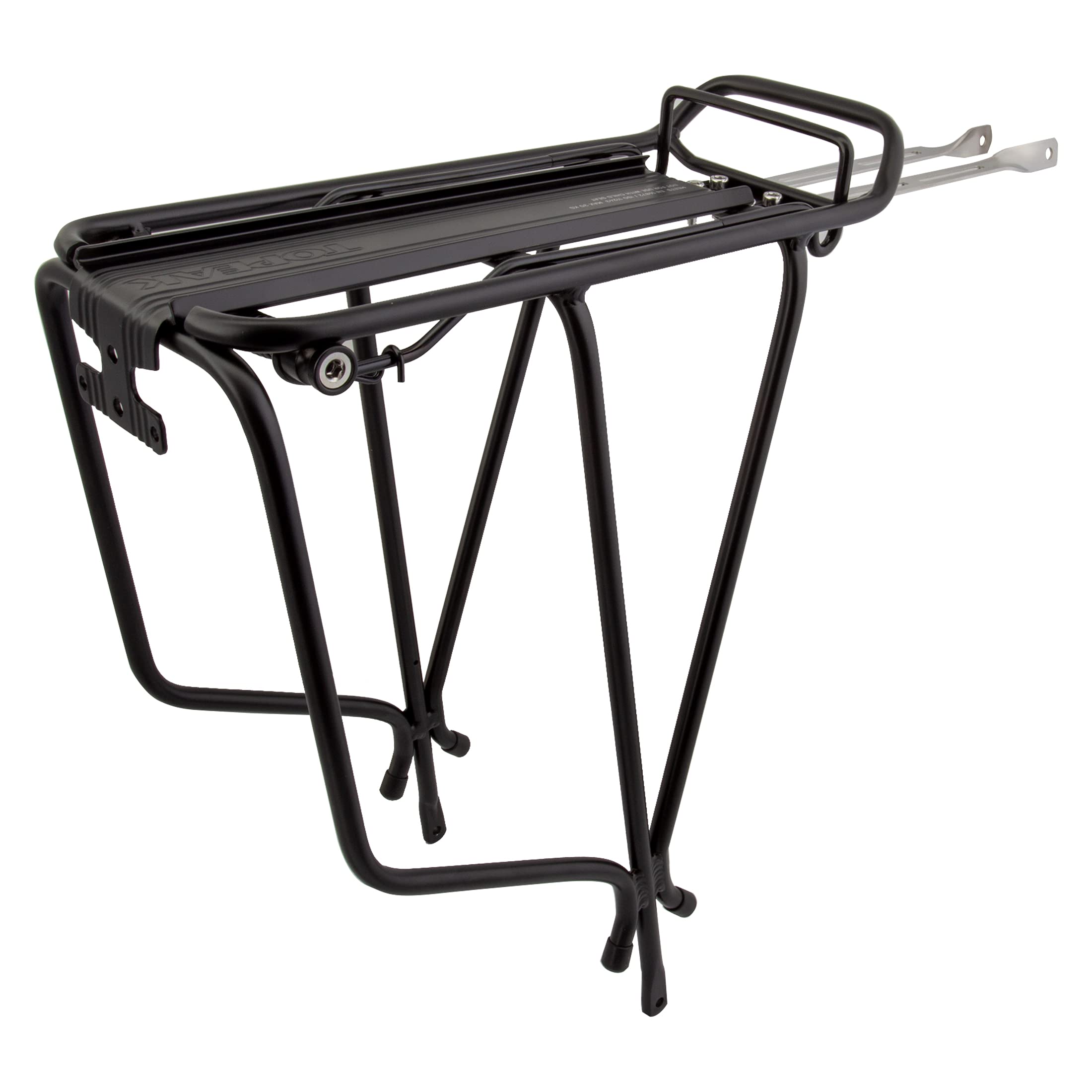 Topeak Super Tourist Tubular Bicycle Trunk Rack with Spring , Black, L x W x H 34 x 17 x 41 cm / 13.4” x 6.7” x 16.1”