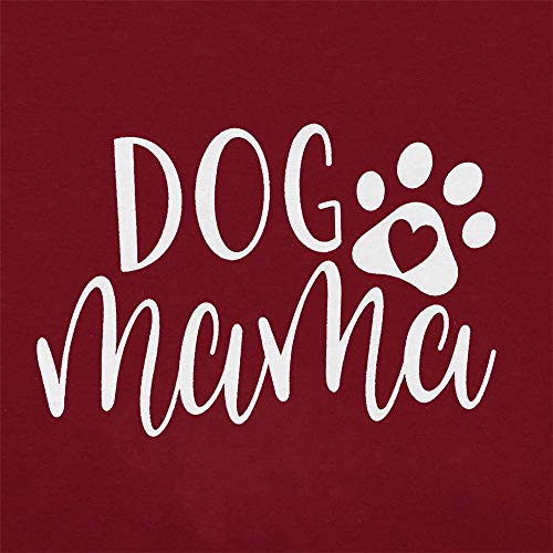 XLXZHYF Dog Mom Sweatshirt Dog Mama Shirt Pullover Dog Mom Sweater Long Sleeve Letter Print T Shirt Top,Red,XXL