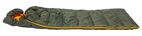 Texsport Trailhead Hybrid Sleeping Bag, Gray/Gold 33"x75"