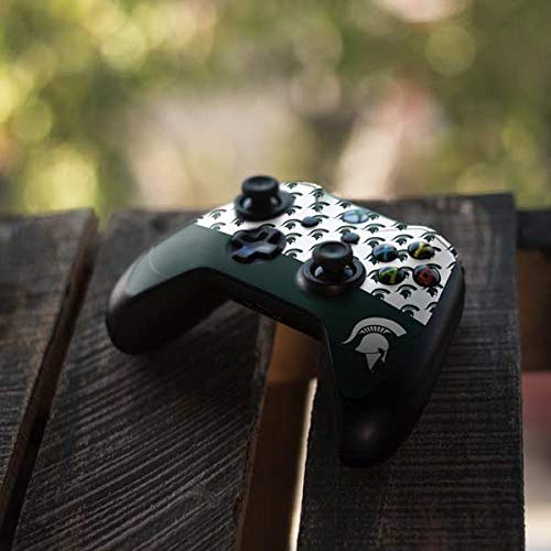 Skinit Decal Gaming Skin compatible with Xbox One Elite Controller - Officially Licensed College Michigan State University Spartans MSU Split Design