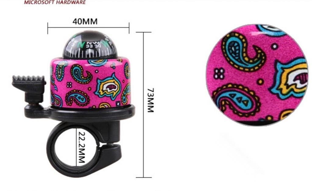 The compass type mini bicycle Original Bicycle Bell Alloy Mini Bicycle Bell Ping Ring Lever Cycle Push Bike Bell