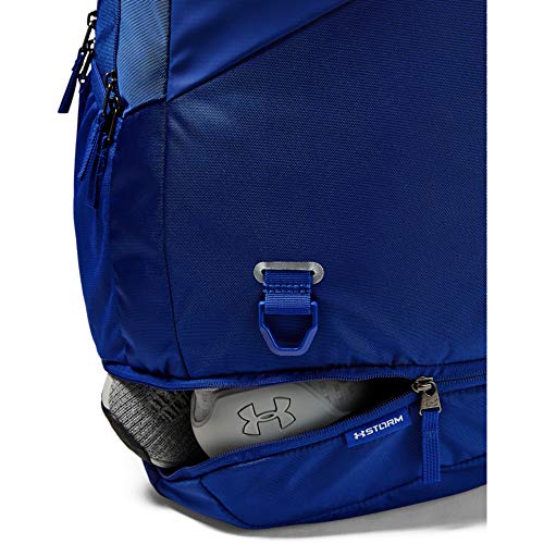 Under Armour Adult Hustle 4.0 Backpack, Royal (400)/Silver, One Size