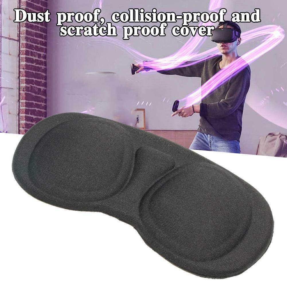 Vr Lens Protective Cover, Suitable for Oculus Quest 2 Vr Lens Dustproof, Leather Sponge Material, Special Accessories (Black)