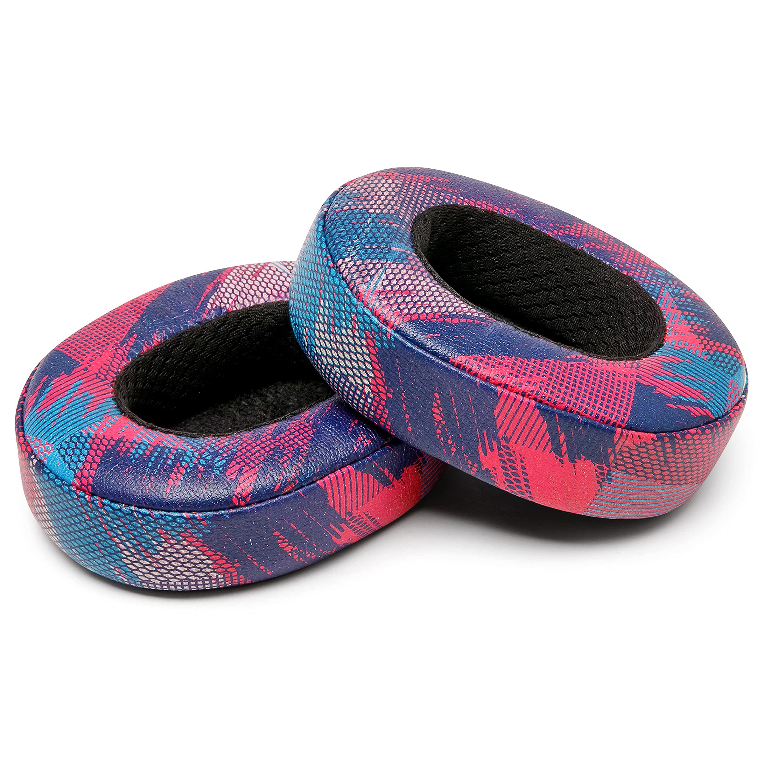 WC Wicked Cushions Extra Thick Earpads for Skullcandy Crusher/Evo/Hesh 3 Headphones & More | Improved Durability & Thickness for Improved Comfort and Noise Isolation | Purple Speed Racer