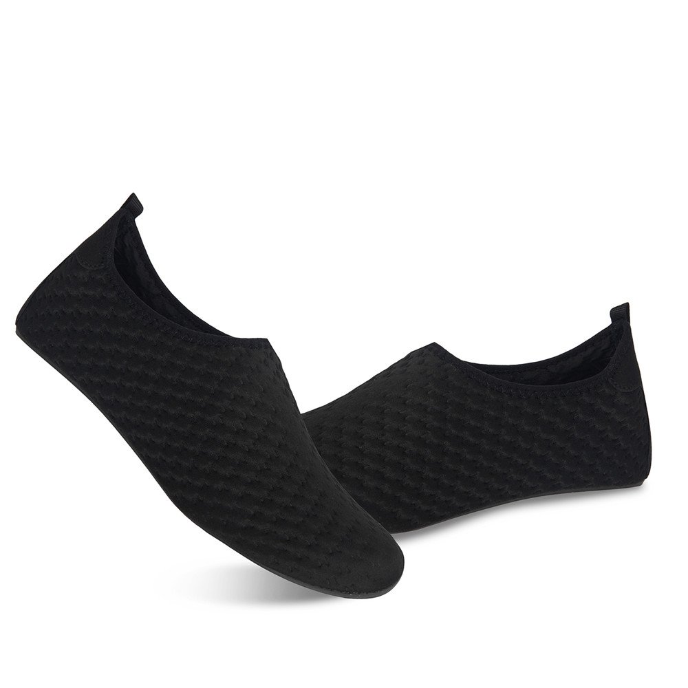 WateLves Water Shoes for Womens Mens Barefoot Quick-Dry Aqua Socks for Beach Swim Surf Yoga Exercise (Embossing, 38/39)