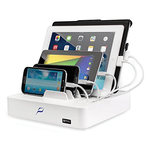 Universal Multi-Device Charging Station for all iPhones, iPads, Nexus, Galaxy, and Other Smartphones and Tablets (MV-UNI-6) (White)
