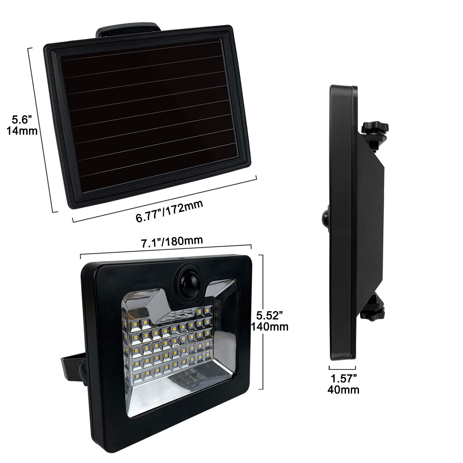 Westinghouse 1000 Lumens LED Motion Sensor Solar Lights Outdoor Bright Porch Lighting, Wall Mount Flood Light, Weather Resistant Security Light for Shed, Front Door, Patios, Garages