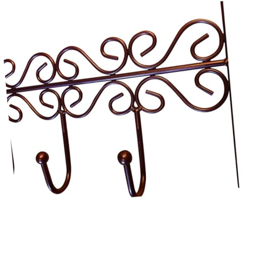 SOLUSTRE Clothes Organizer Rack Nail-Free Hook Coat Hanger Clothes Storage Rack Over The Door Hook Wrought Iron Hook Household Jewelry Rack