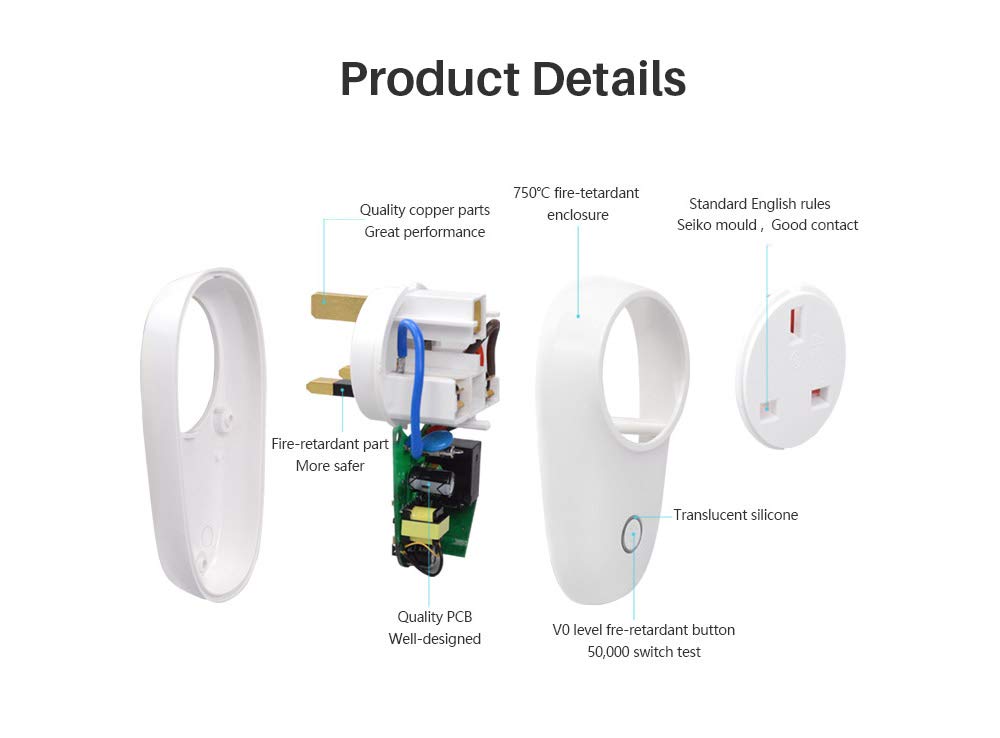 SONOFF S26 WiFi Smart Plug, Wireless Outlet Socket, Works with Alexa, Google Home and IFTTT, Control your devices from Anywhere via APP(US Plug) (2-Pack)