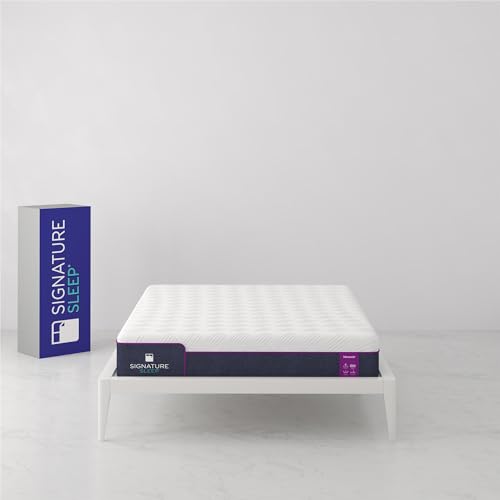 Signature Sleep Memoir 10 Inch Memory Foam Box, Medium, Certipur-US and OEKO-TEX Mattress, Full, White