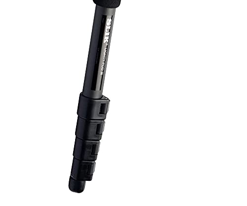 SLIK Lighty Pod III 5-Section Monopod with Mini Ballhead - Supports 6.6 lbs (3 kg), for Mirrorless/DSLR Sony Nikon Canon Fuji Cameras and More - Black (618-719)