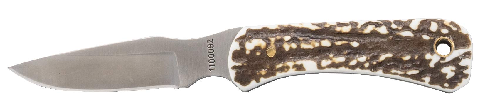 Uncle Henry 301UH Next Gen 6.5in High Carbon S.S. Full Tang Fixed Blade Knife with a 3.25in Blade and Staglon Handle for Outdoor Survival, Camping and Hunting,Brown