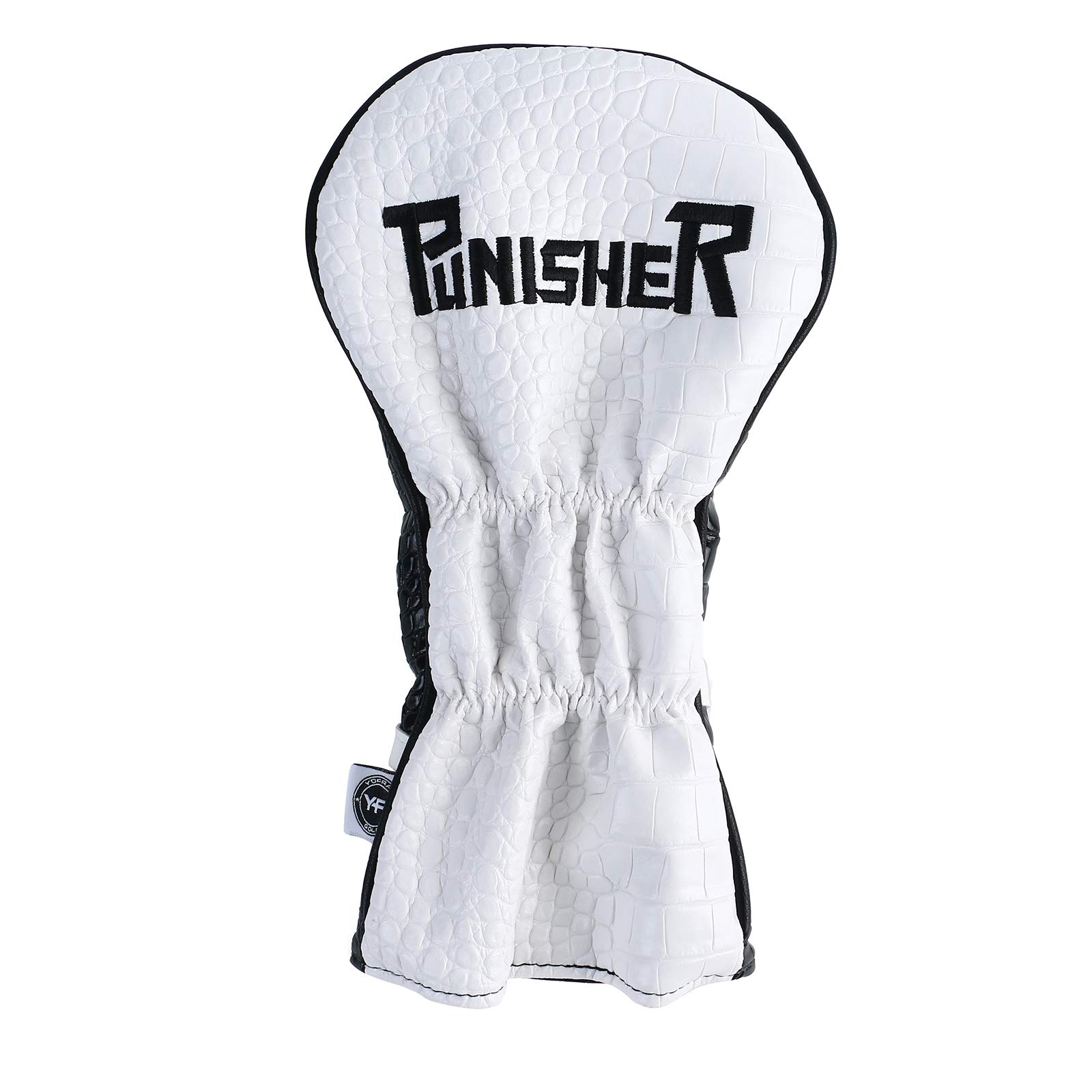 Yopral 460cc Driver Golf Club Head Covers Punisher Glown Stylish Durable Crocodile PU Leather Headcovers for Golf Clubs Cool Golfers Gift