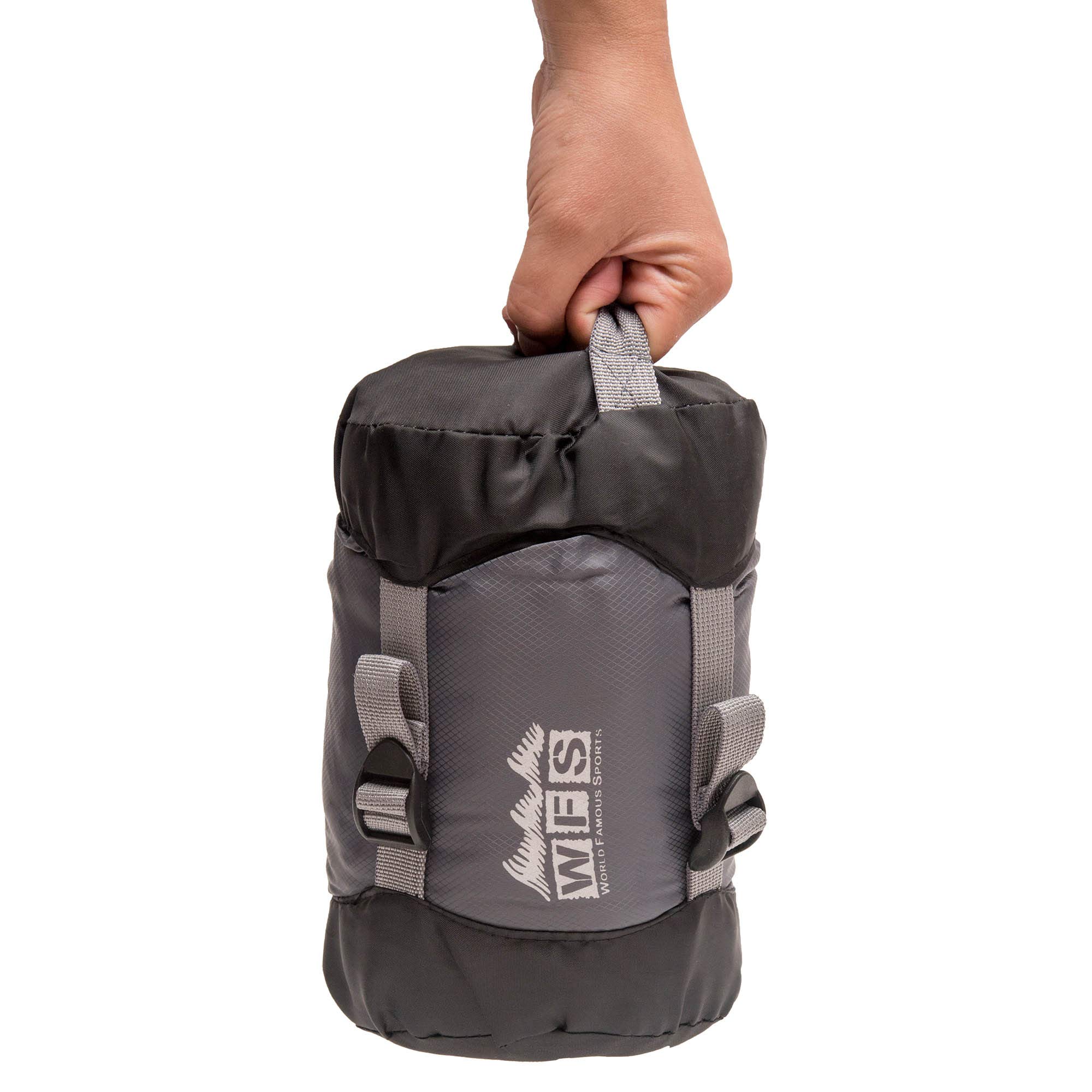 WFS Ultra Lite 40-50 Degree Sleeping Bag or Liner, Black/Grey