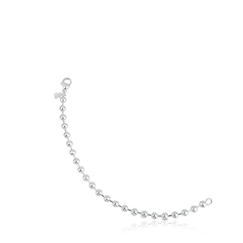 TOUS Sterling Silver Bracelet for Women. Length: 5mm. x 18cm Basics Collection
