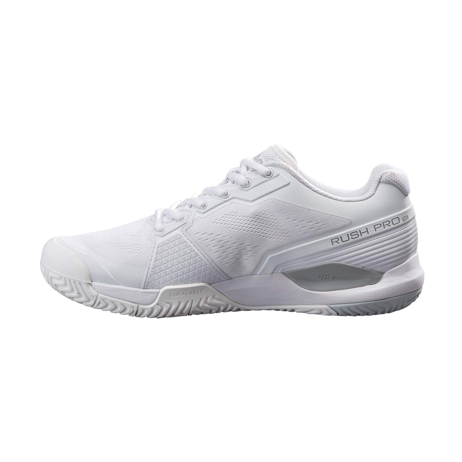 Wilson Men's Rush PRO 3.5 Tennis Shoe, White/White/Pearl Blue, 9