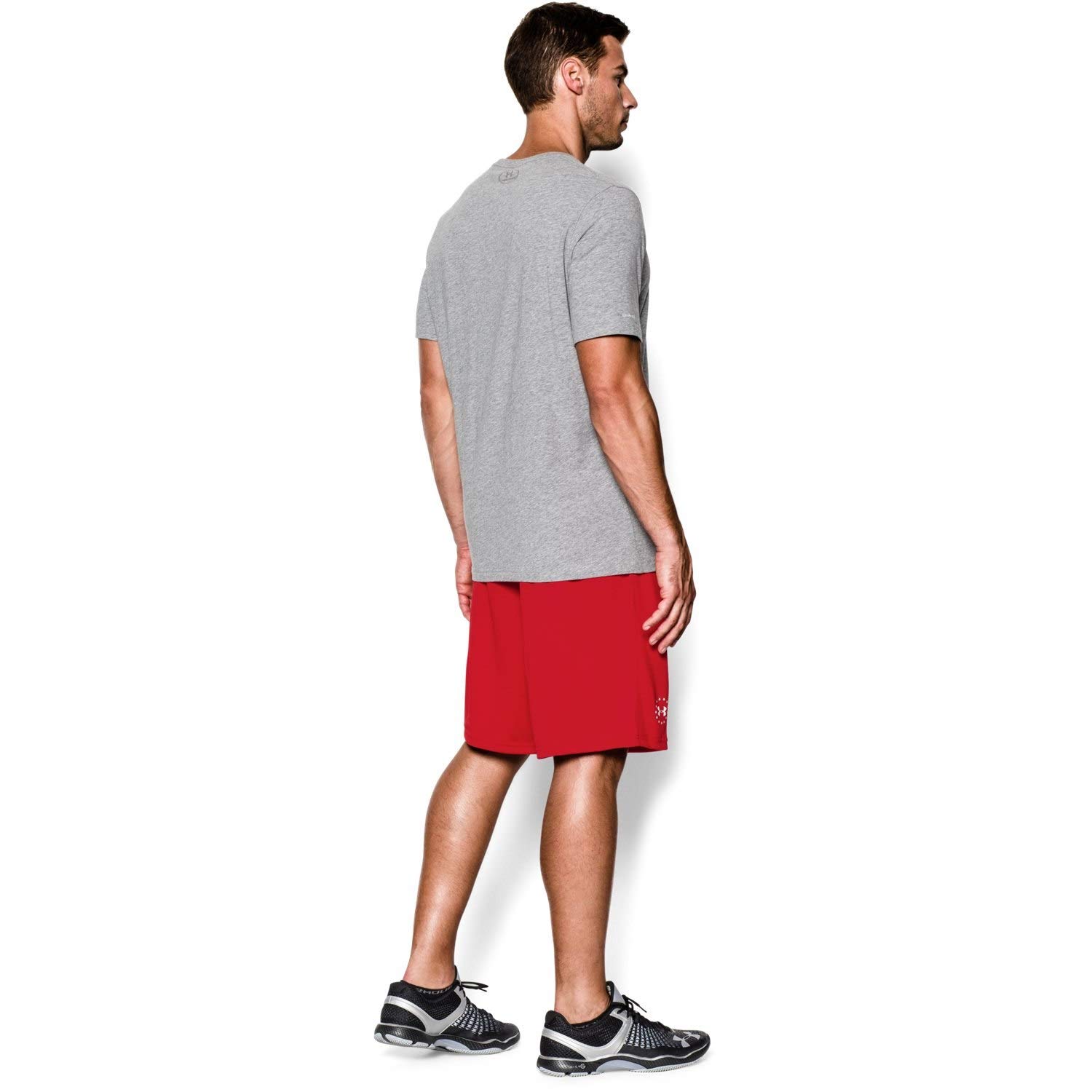 Under Armour Men's WWP Training Shorts, Red (600)/White, Small