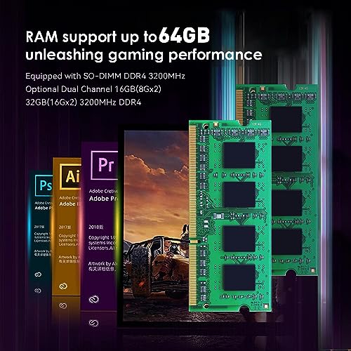 TRIGKEY S5 Pro Max AMD Ryzen 7 Mini PC Desktop AMD 8C16T 5700U 16G DDR4 500G NVME SSD Micro Computer, Support Mini Computer W10 Pro, 4K@60/144Hz HD Triple Display, DP 144Hz, WiFi 6, BT 5.2, USB 3.2
