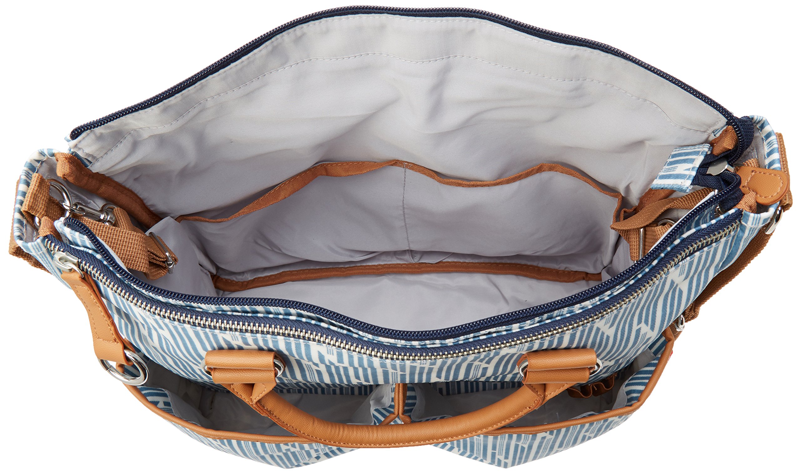 Skip Hop Duo Special Edition Carry All Travel Diaper Bag Tote with Multipockets, One Size, Blueprint Stripe