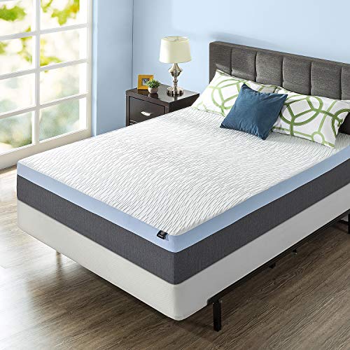 Zinus 13 Inch Green Tea Pressure Relief Gel Memory Foam Mattress/Cooling Mattress/Zoned Airflow Design/Bed-in-a-Box, King