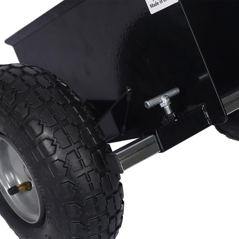 Yone jx je Panel Dolly Heavy Duty Door Dolly Cart 600LBS Capacity Dolly Adjustable Mover with 10" Pneumatic Wheels Panel Cart (Black)