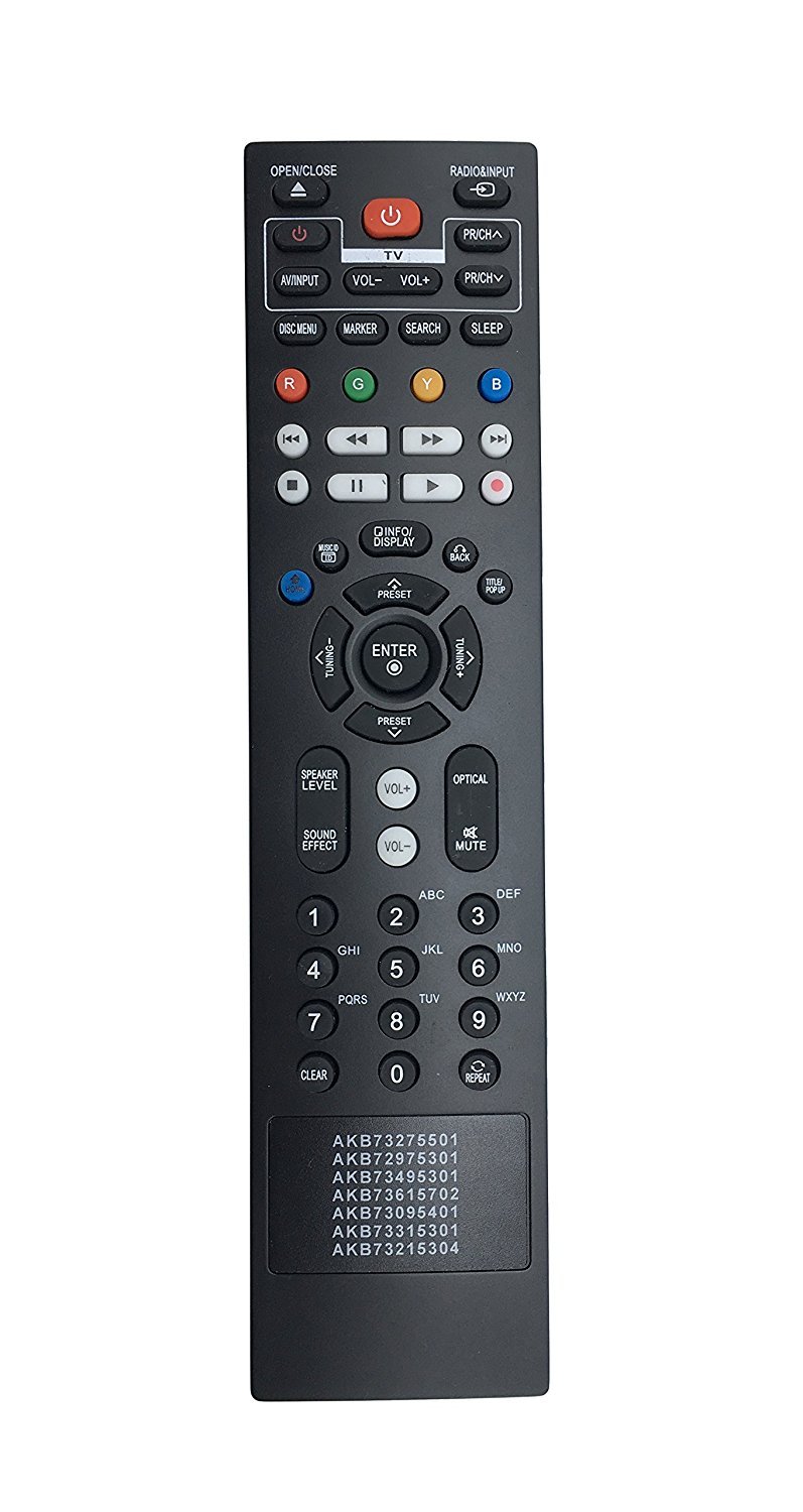 Smartby New BLU-RAY Player Remote Control AKB73275501 AKB72975301 AKB73615702 AKB73095401 AKB73215304 AKB73495301 AKB73315301 for LG LHB336 HB906PAWPD HB906SBPD HB906SCPR LHB336, LHB536, LHB976
