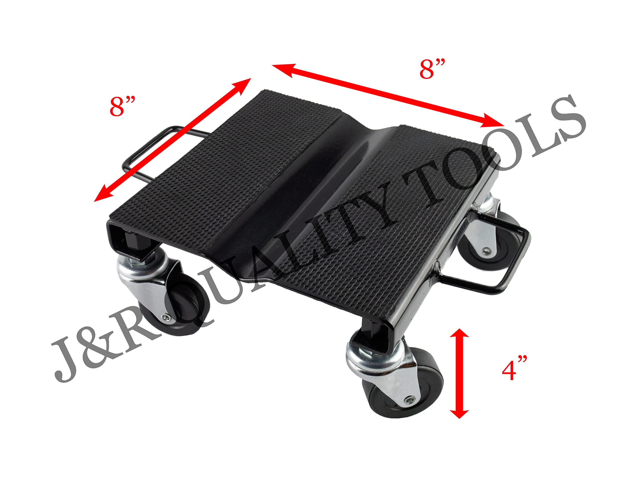 VCT PRO #01131 3Pc 1500lb Capacity Heavy Duty V-Slide Anti-slip Rubber Pads Snowmobile Dolly Set