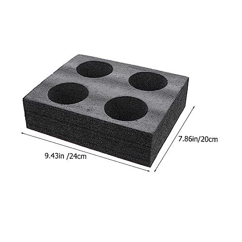 ULTECHNOVO 4 pcs Takeout Cup Holder Takeout Coffee Carrier Disposable Coffee Tray Cup Carrier Tray Beverage Carrier Drink Takeout Holder Cold Drinks Carrier Drink Tray Foam Cup Commercial epe