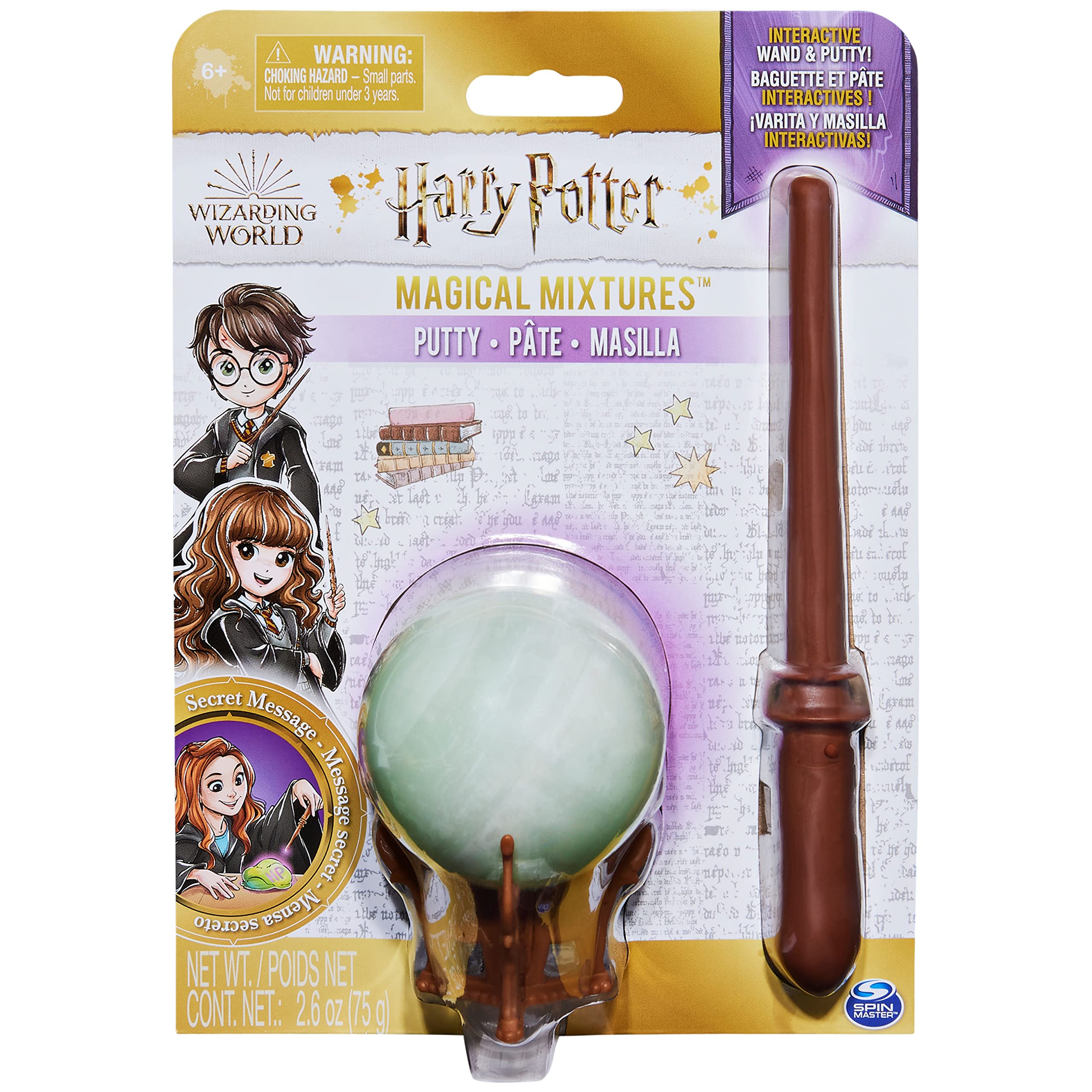 Wizarding World Harry Potter, Magical Mixtures Activity Set with Secret Message Putty and Harry Potter Wand, Kids Toys for Ages 6 and up