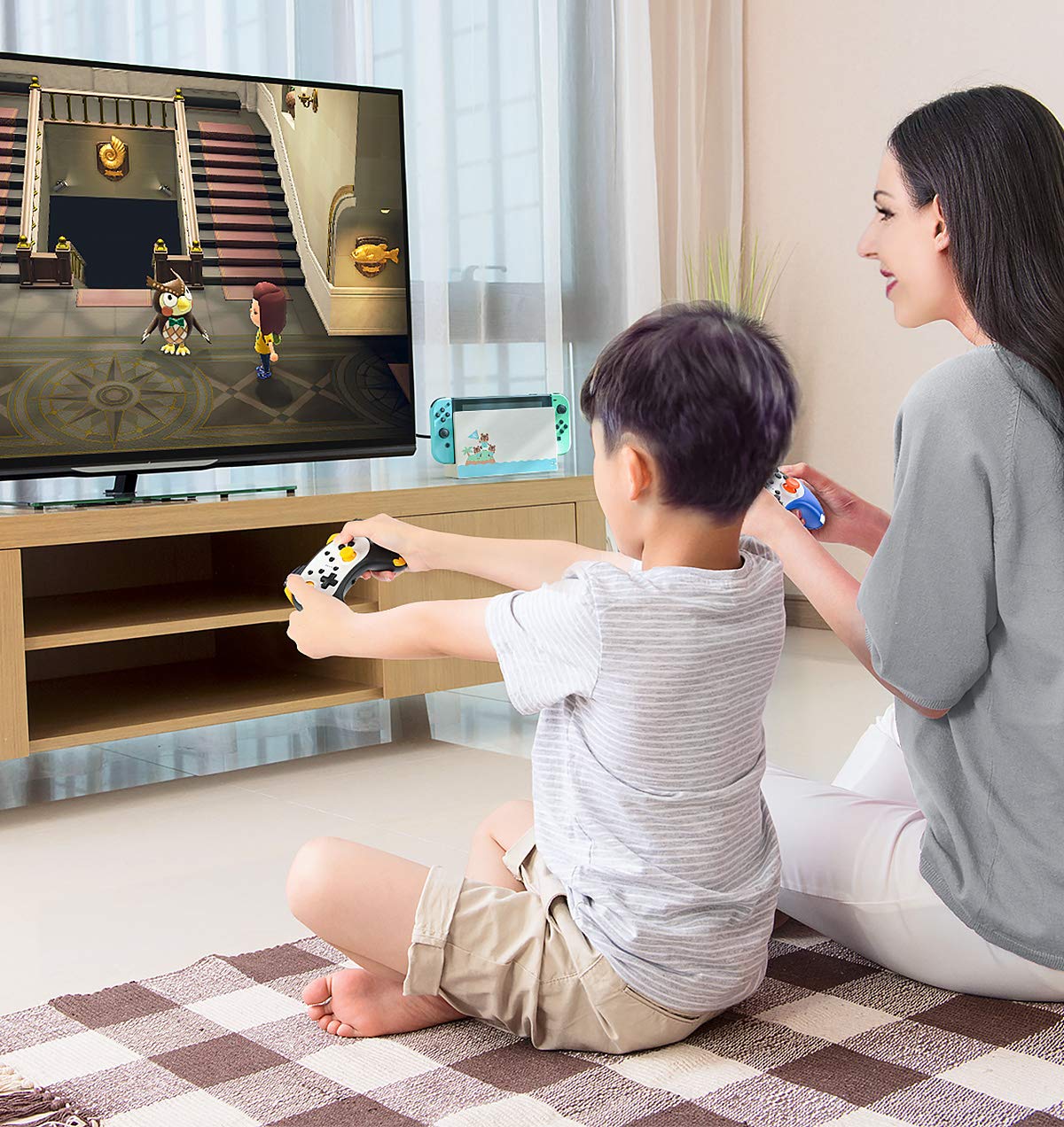 Vivefox Switch Lite Controller, Wireless Pro Controller for Switch Switch Lite Cartoon Kitten Switch Gamepad Supports Wake-up, Turbo, Gyro Axis, Dual Shock and Audio Jack Blathers