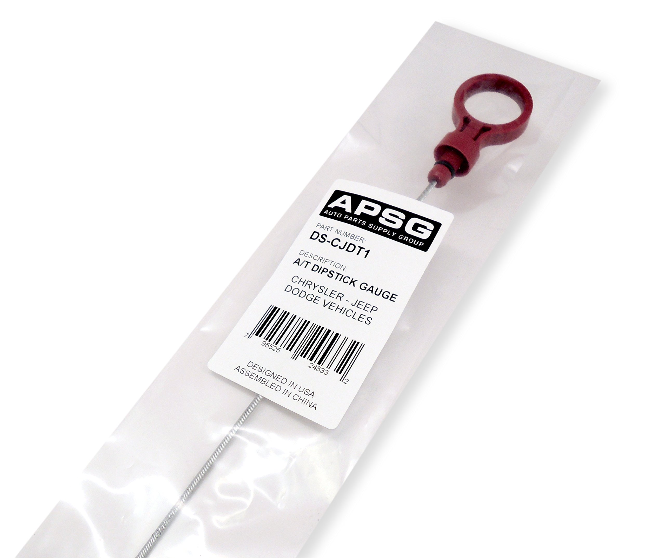 Transmission Fluid Dipstick - Tool - | Compatible with Chrysler Jeep Dodge VW Vehicles. | W/Instructions + Cap O-Ring | Automatic Trans: 8863B, 9336,42RLE, NAG1, 62TE 2.7 3.5 3.6 3.7 5.7 6.1 6.4