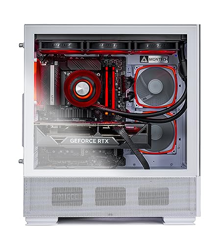 Skytech Gaming Azure PC Desktop β AMD Ryzen 9 7900X3D 4.4 GHz, NVIDIA RTX 4080, 1TB NVME Gen4 SSD, 32GB DDR5 RAM RGB, 1000W Gold PCIE 5.0 PSU, 360mm AIO, 11AC Wi-Fi, Windows 11 Home 64-bit,White