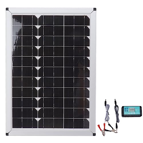Solar Panel Battery Charger 100W Monocrystalline Stabilizer Charge Controller Usb Silicon Kit Green Dual for Abs Monocrystalline Silicon 18V Set Solar Panels