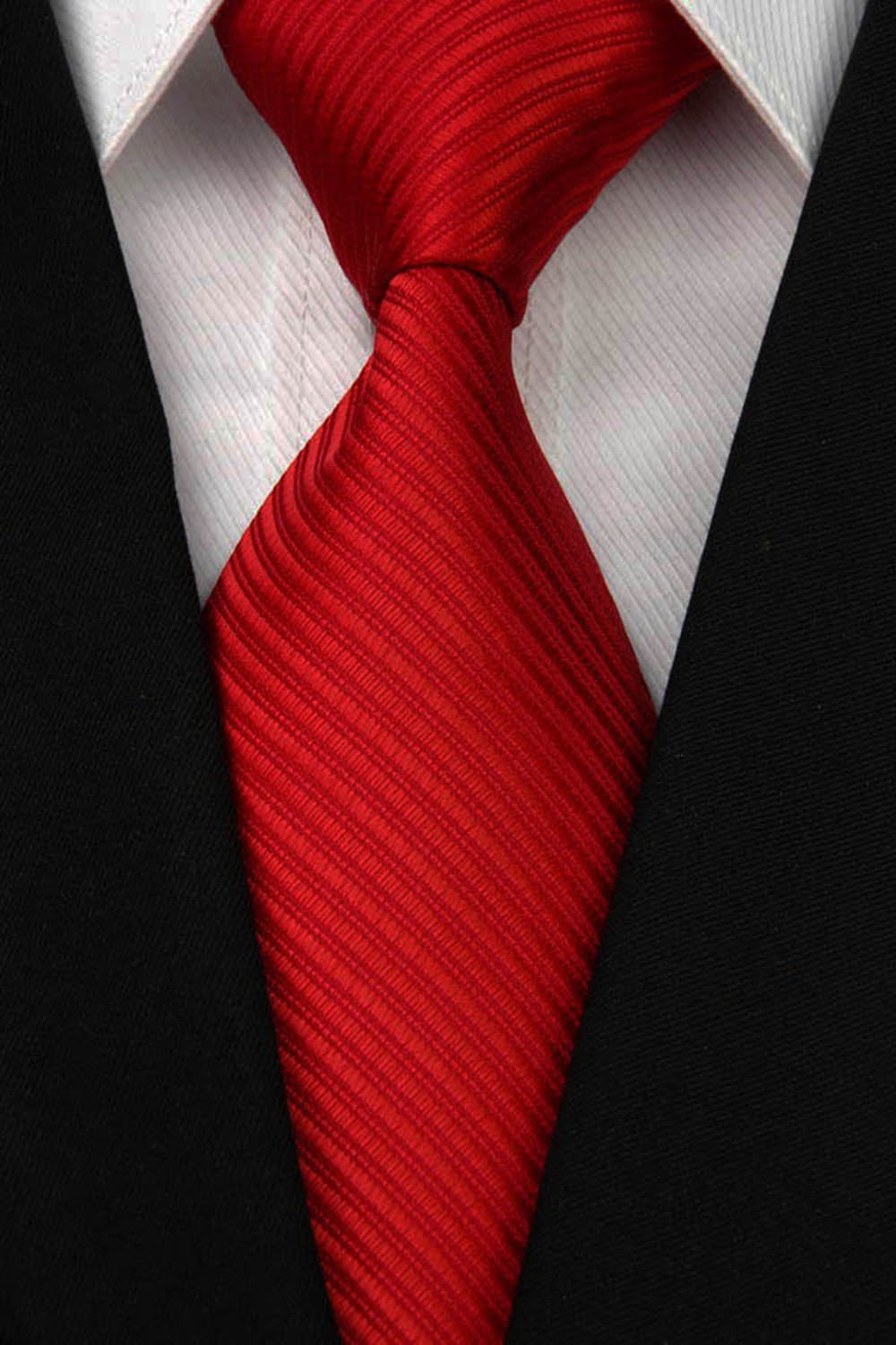 Wehug Lot 9 PCS Classic Men's tie 100% Silk Tie Woven Jacquard Neckties Solid Ties for men style001