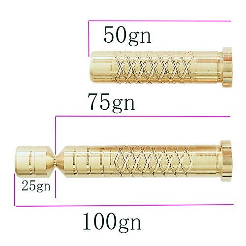 yeseje Brass Arrow Inserts Insert Inner Diameter .245 Weight Arrow Shaft (12-Pack) (150 Grain)